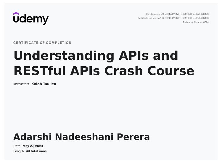 Adarshi Perera on LinkedIn: #api #restapi Adarshi Perera on LinkedIn: #api #restapi