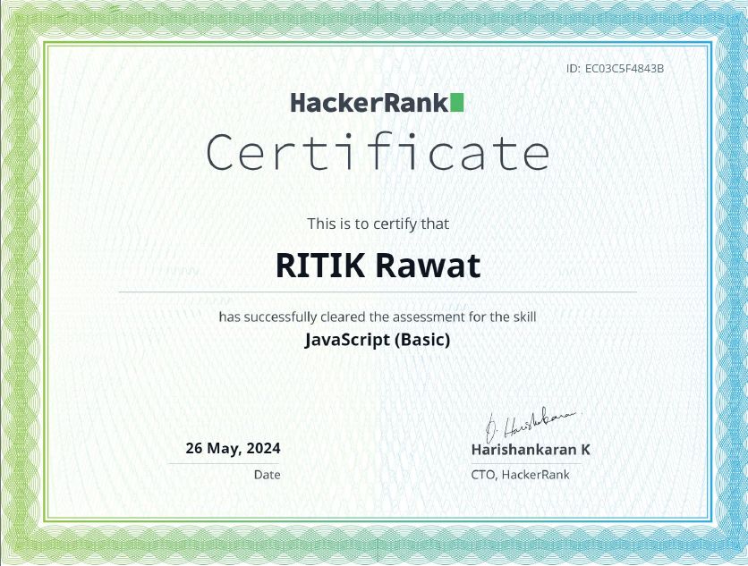 Ritik Rawat on LinkedIn: Excited to share that I've earned my ... Ritik Rawat on LinkedIn: Excited to share that I've earned my ...