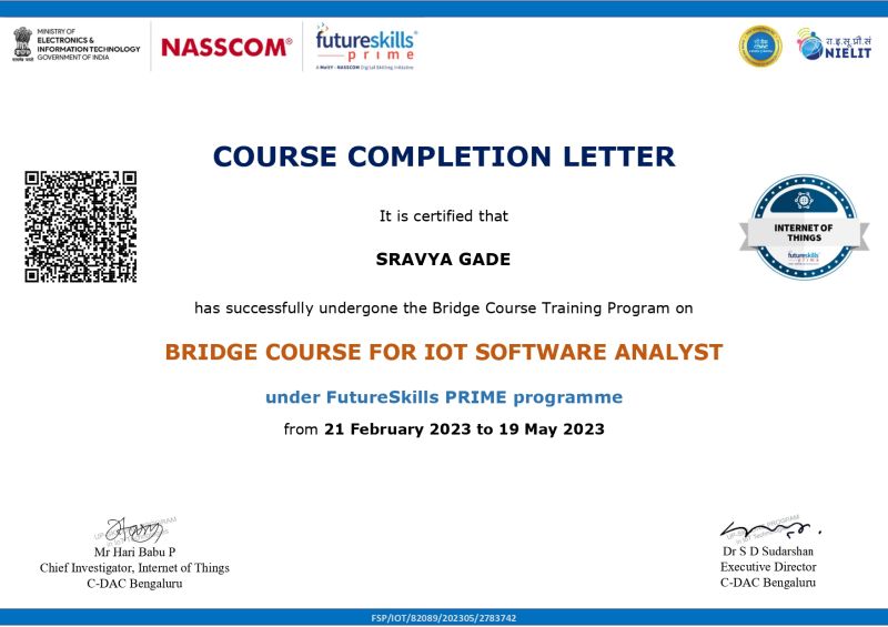 Sravya Gade on LinkedIn: #futureskillsprime #certification #learning # ... Sravya Gade on LinkedIn: #futureskillsprime #certification #learning # ...