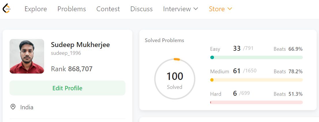 Sudeep Mukherjee on LinkedIn: #leetcode #coding Sudeep Mukherjee on LinkedIn: #leetcode #coding