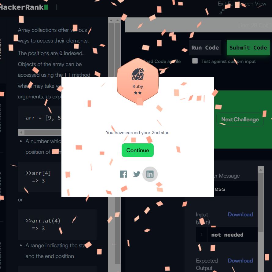 Nimeshi Dilshara on LinkedIn: #hackerrank #ruby Nimeshi Dilshara on LinkedIn: #hackerrank #ruby