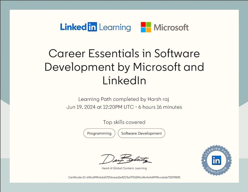 Harsh raj on LinkedIn: #programming #linkedinlearning #pythonpro # ... Harsh raj on LinkedIn: #programming #linkedinlearning #pythonpro # ...