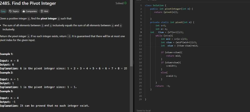 Nitai Gupta on LinkedIn: DAY 1: LEETCODE JUST TACKLE THE POTD FIND THE ... Nitai Gupta on LinkedIn: DAY 1: LEETCODE JUST TACKLE THE POTD FIND THE ...
