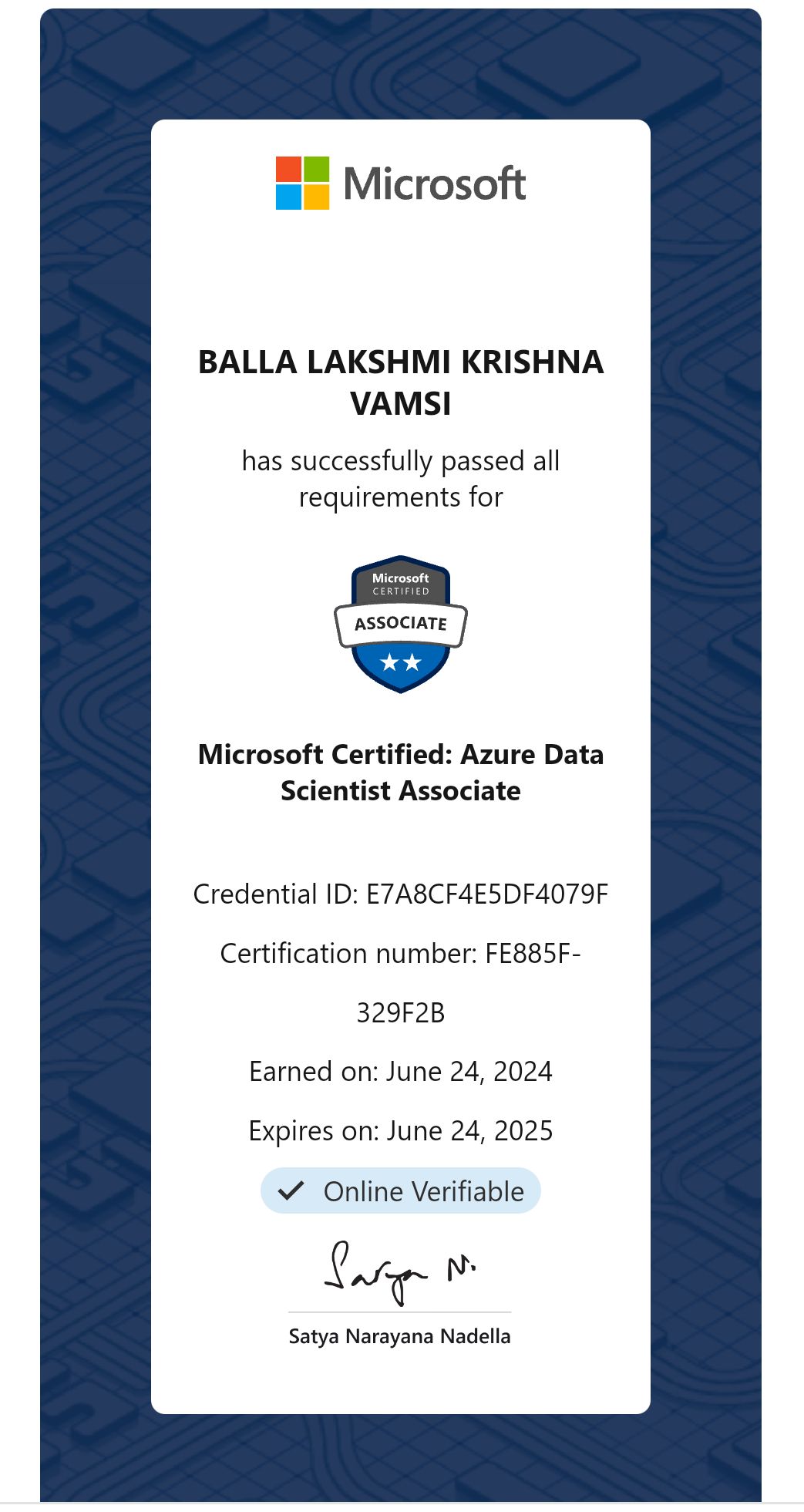 BALLA LAKSHMI KRISHNA VAMSI on LinkedIn: #azure #datascience #ai # ... BALLA LAKSHMI KRISHNA VAMSI on LinkedIn: #azure #datascience #ai # ...