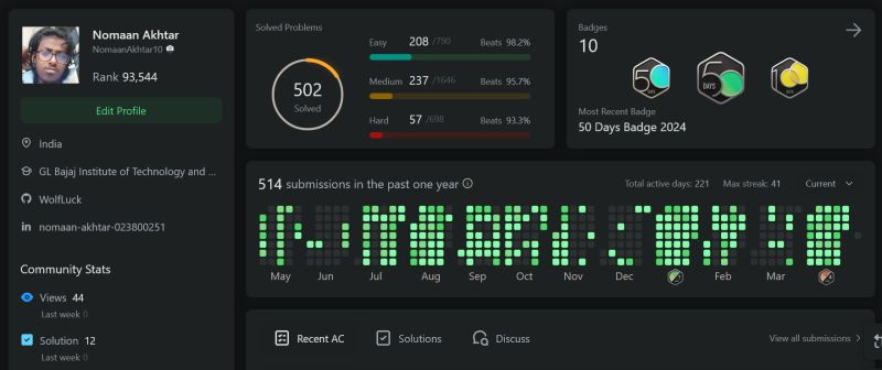 Nomaan Akhtar on LinkedIn: #leetcode Nomaan Akhtar on LinkedIn: #leetcode