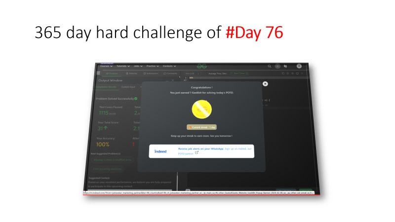 Arvind kumar on LinkedIn: #day #geeksforgeeks #75daysofcode ... Arvind kumar on LinkedIn: #day #geeksforgeeks #75daysofcode ...