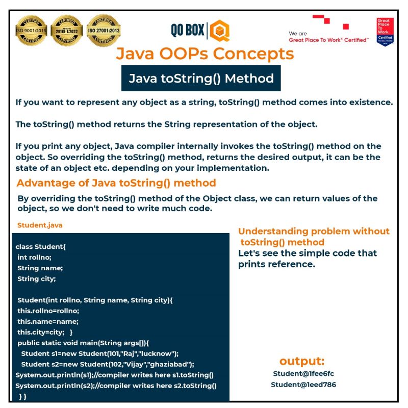 QO-BOX on LinkedIn: #qobox #java #oopsconcepts QO-BOX on LinkedIn: #qobox #java #oopsconcepts