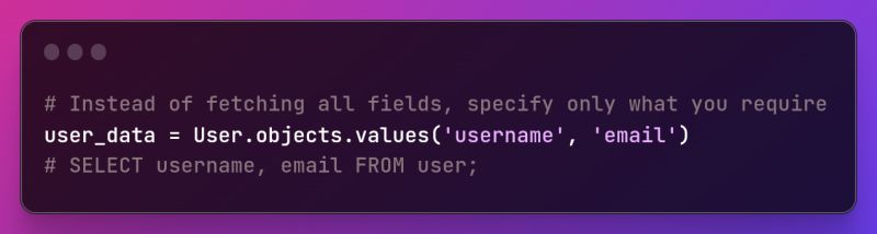 Boost Django ORM queries with SQL query examples | Mixomate posted on ... Boost Django ORM queries with SQL query examples | Mixomate posted on ...