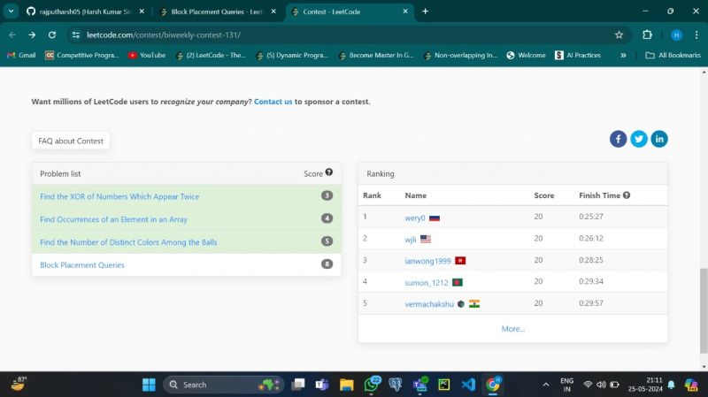 Harsh Kumar Singh on LinkedIn: #leetcode Harsh Kumar Singh on LinkedIn: #leetcode