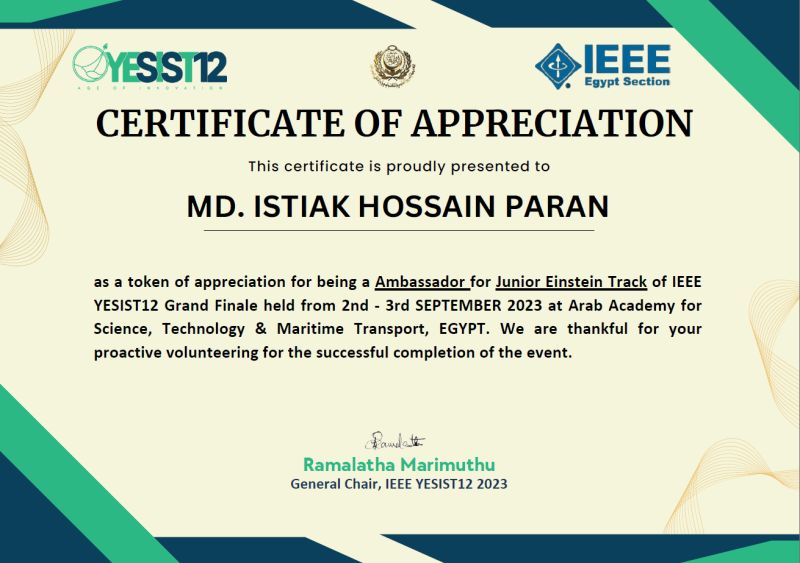 Md. Istiak Hossain Paran on LinkedIn: #yesist12 #ieee Md. Istiak Hossain Paran on LinkedIn: #yesist12 #ieee