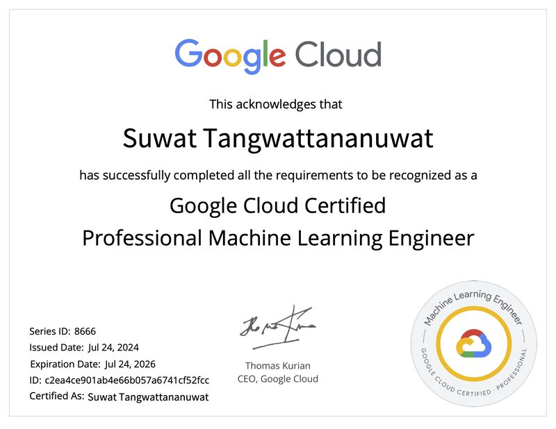 suwat tangwattananuwat on LinkedIn: #machinelearning #ai #certification ... suwat tangwattananuwat on LinkedIn: #machinelearning #ai #certification ...