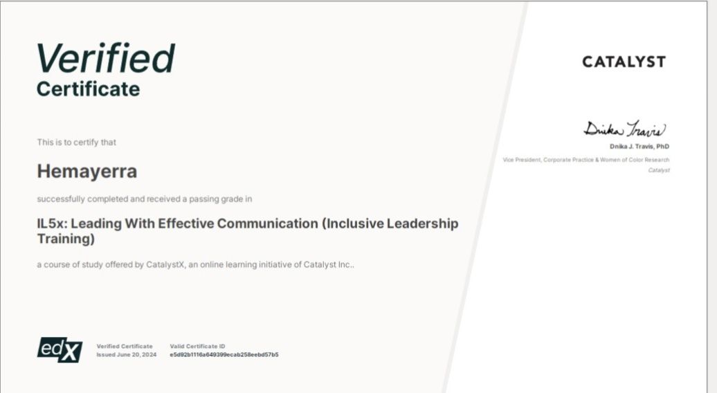 Hema Yerra on LinkedIn: #edx #catalyst # ... Hema Yerra on LinkedIn: #edx #catalyst # ...