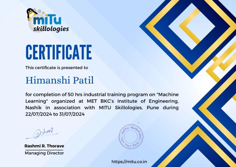 Himanshi Patil on LinkedIn: #machinelearning #professionaldevelopment # ... Himanshi Patil on LinkedIn: #machinelearning #professionaldevelopment # ...