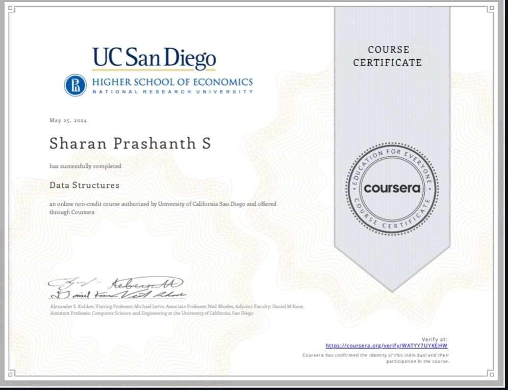 Sharan Prashanth on LinkedIn: #datastructures #learning #coursera #ucsd ... Sharan Prashanth on LinkedIn: #datastructures #learning #coursera #ucsd ...