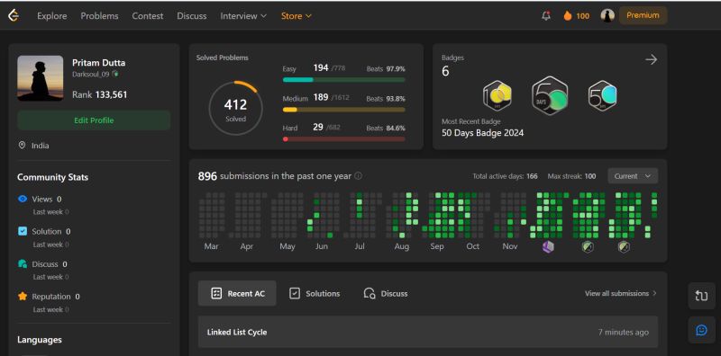 Pritam Dutta on LinkedIn: #leetcode #codingchallenge #100daysofcode Pritam Dutta on LinkedIn: #leetcode #codingchallenge #100daysofcode