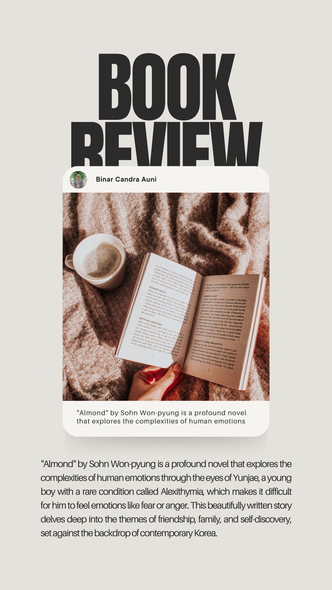 Binar Candra A. on LinkedIn: #bookreview #almond #literature Binar Candra A. on LinkedIn: #bookreview #almond #literature
