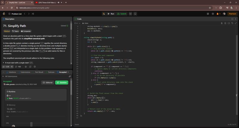 Robin Poonia on LinkedIn: #leetcode #codingchallenge #algorithm # ... Robin Poonia on LinkedIn: #leetcode #codingchallenge #algorithm # ...