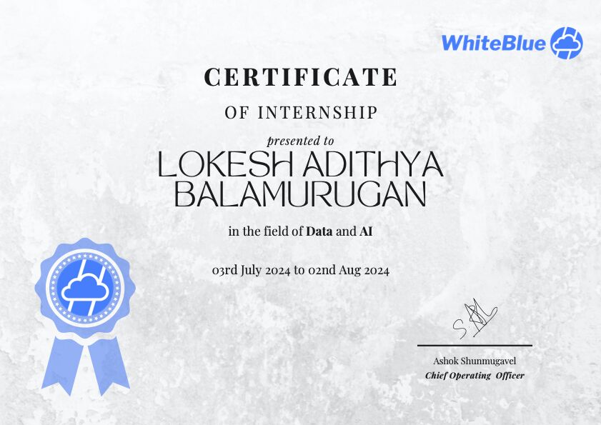 Lokesh Adithya Balamurugan on LinkedIn: I'm excited to share that I ... Lokesh Adithya Balamurugan on LinkedIn: I'm excited to share that I ...