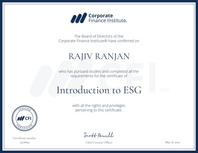 RAJIV RANJAN on LinkedIn: I’m happy to share that I’ve obtained a new ... RAJIV RANJAN on LinkedIn: I’m happy to share that I’ve obtained a new ...