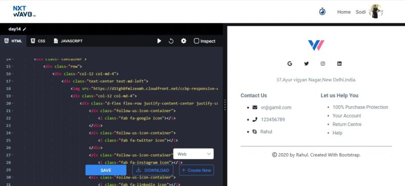 Design footer section for #30daysofcode | Sodi Lepakshi posted on the ... Design footer section for #30daysofcode | Sodi Lepakshi posted on the ...