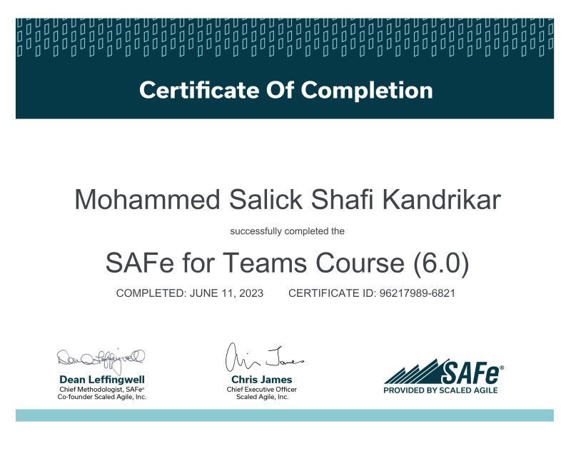 MOHAMMED SALICK SHAFI on LinkedIn: #safe #learninganddevelopment # ... MOHAMMED SALICK SHAFI on LinkedIn: #safe #learninganddevelopment # ...
