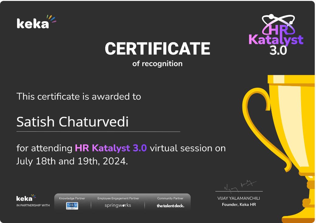 Satish Chaturvedi on LinkedIn: #share #continuouslearning Satish Chaturvedi on LinkedIn: #share #continuouslearning