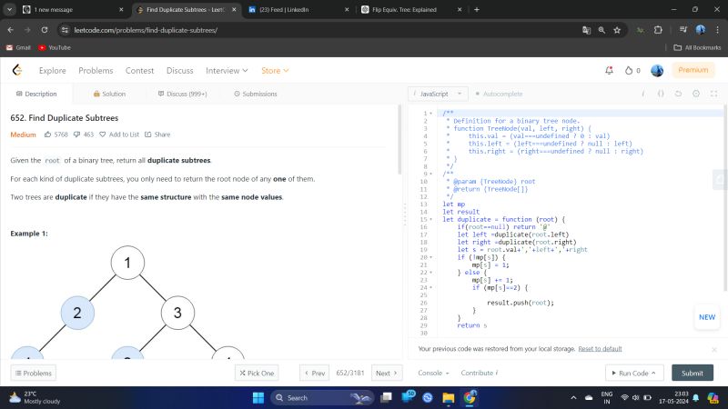 Sairam Patra on LinkedIn: #leetcode #problemsolving #dsalife #keeplearning Sairam Patra on LinkedIn: #leetcode #problemsolving #dsalife #keeplearning