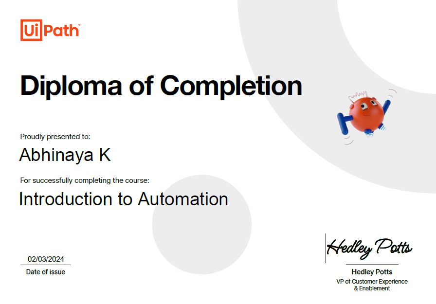 Abhinaya Kumaresan on LinkedIn: #uipath #automation #rpa #interested Abhinaya Kumaresan on LinkedIn: #uipath #automation #rpa #interested