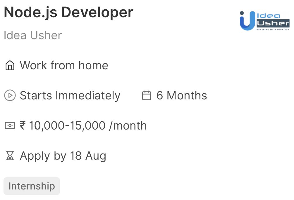 Jyoti Bhasin on LinkedIn: #hiring #intern #nodejs #frontend | 38 comments Jyoti Bhasin on LinkedIn: #hiring #intern #nodejs #frontend | 38 comments