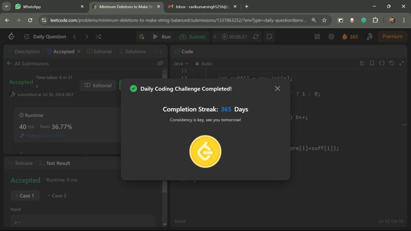 Ravi Kumar on LinkedIn: #leetcode #365daystreak #problemsolving # ... Ravi Kumar on LinkedIn: #leetcode #365daystreak #problemsolving # ...