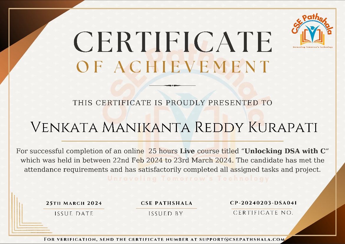 Venkata Manikanta Reddy Kurapati on LinkedIn: #dsa #algorithms #coding ... Venkata Manikanta Reddy Kurapati on LinkedIn: #dsa #algorithms #coding ...