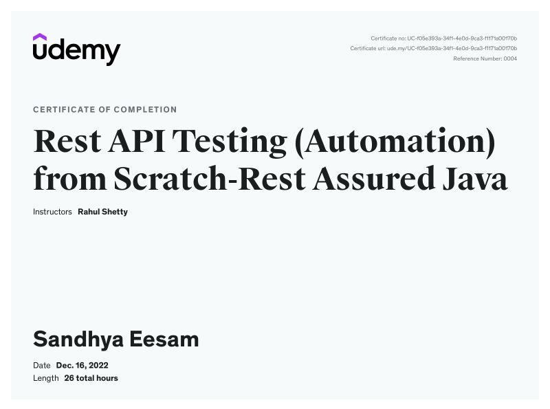 Sandhya Eesam on LinkedIn: #udemy Sandhya Eesam on LinkedIn: #udemy