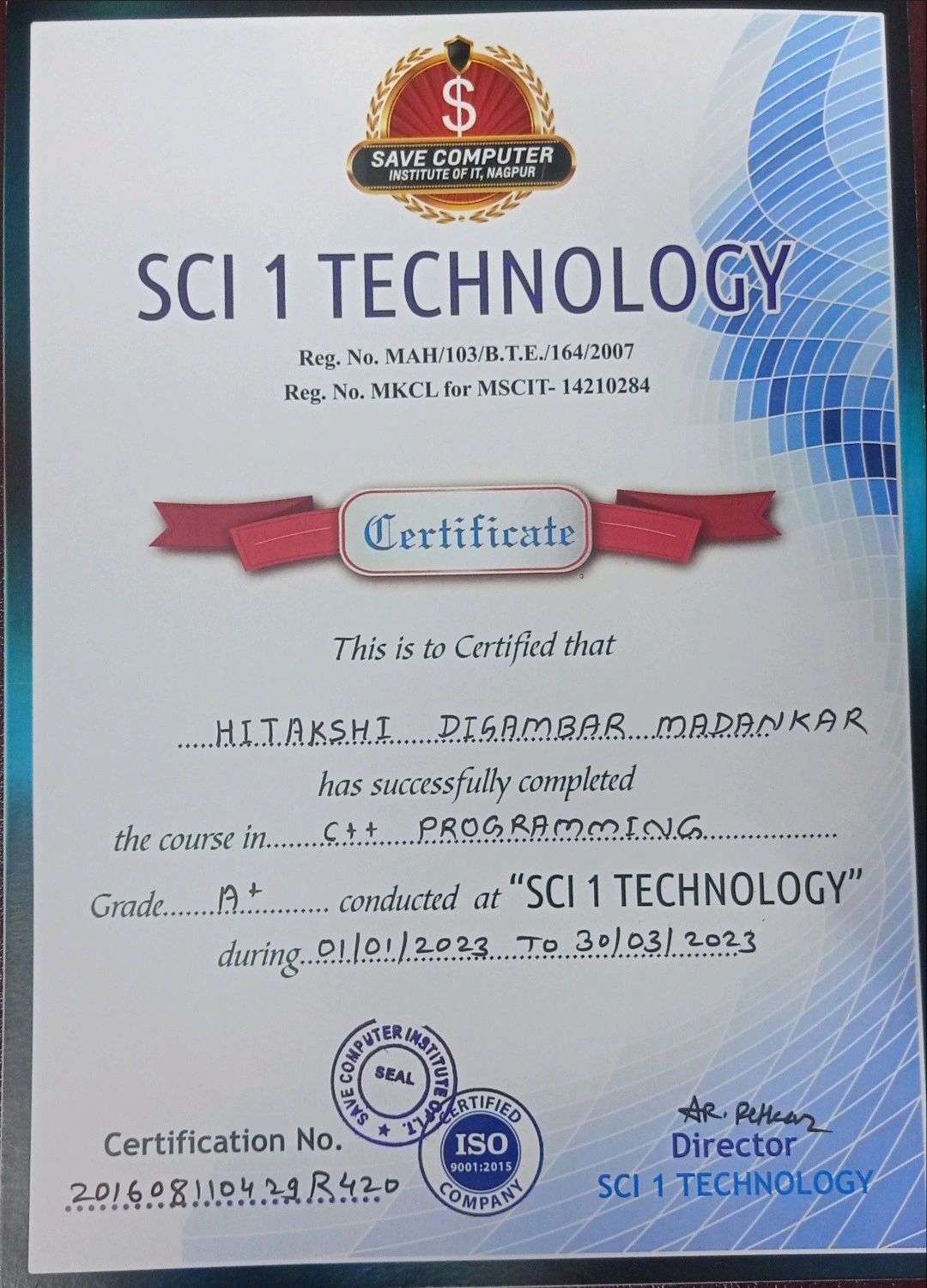 Hitakshi Madankar on LinkedIn: #c #programming #achievement # ... Hitakshi Madankar on LinkedIn: #c #programming #achievement # ...