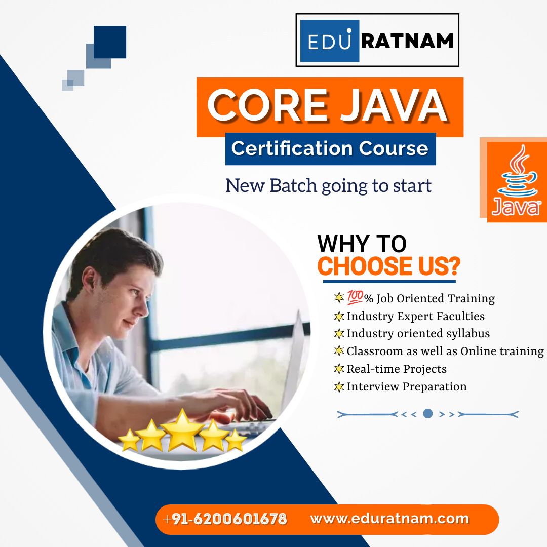 Eduratnam Innovation (OPC) Pvt Ltd on LinkedIn: #javacertification # ... Eduratnam Innovation (OPC) Pvt Ltd on LinkedIn: #javacertification # ...