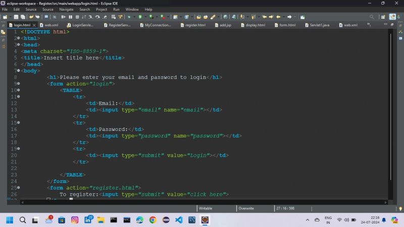 Vuthani Mamatha on LinkedIn: #servlets #jee #java #html #mysql #jdbc # ... Vuthani Mamatha on LinkedIn: #servlets #jee #java #html #mysql #jdbc # ...