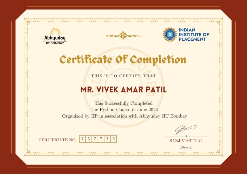 vivek Patil on LinkedIn: #pythonprogramming #iitbombay #python # ... vivek Patil on LinkedIn: #pythonprogramming #iitbombay #python # ...