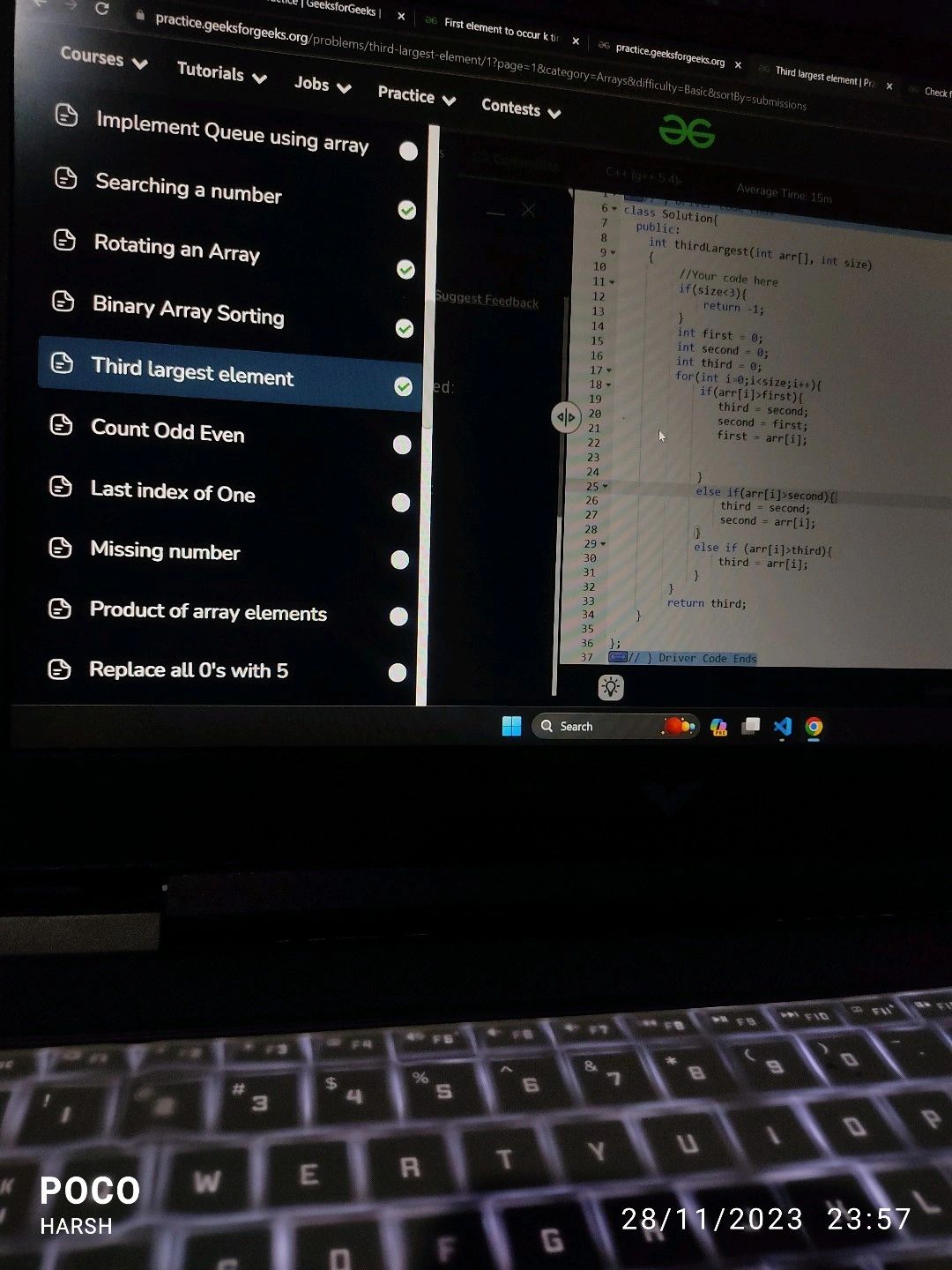 Harsh Kumar on LinkedIn: #datastructures #algorithms #codingjourney Harsh Kumar on LinkedIn: #datastructures #algorithms #codingjourney