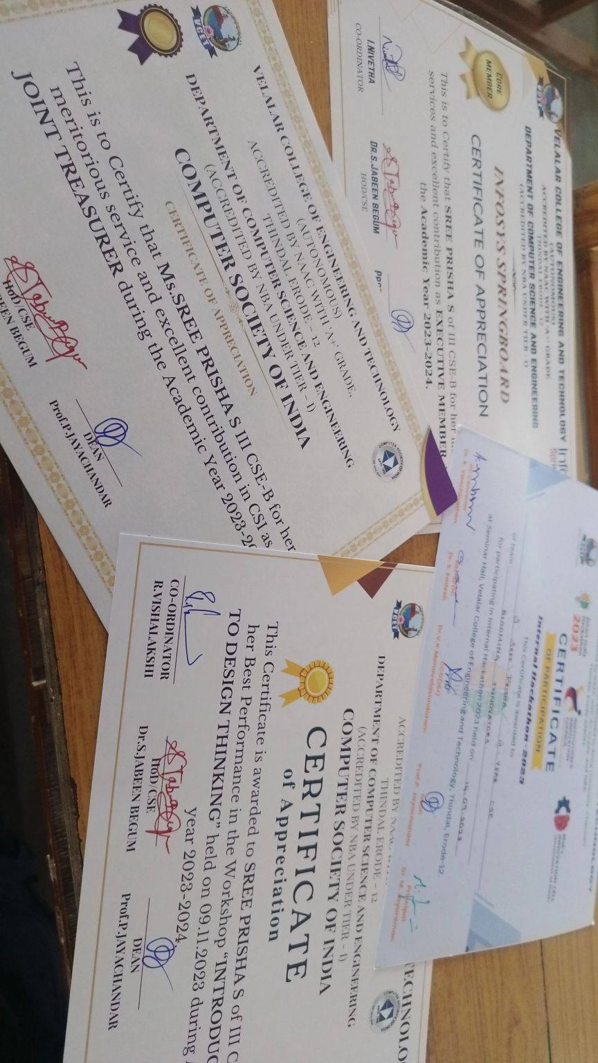 SREE PRISHA S on LinkedIn: #appreciation #certificate #college SREE PRISHA S on LinkedIn: #appreciation #certificate #college