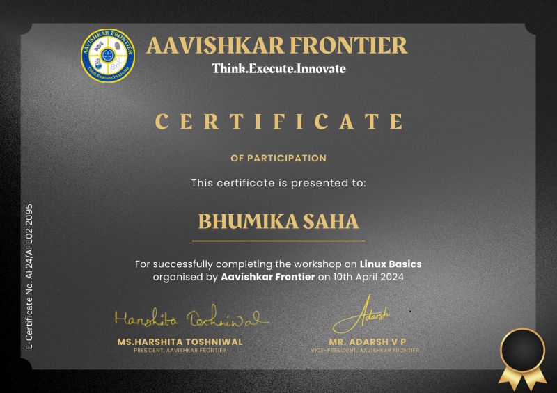Bhumika Saha on LinkedIn: #linux #professionaldevelopment #workshop # ... Bhumika Saha on LinkedIn: #linux #professionaldevelopment #workshop # ...