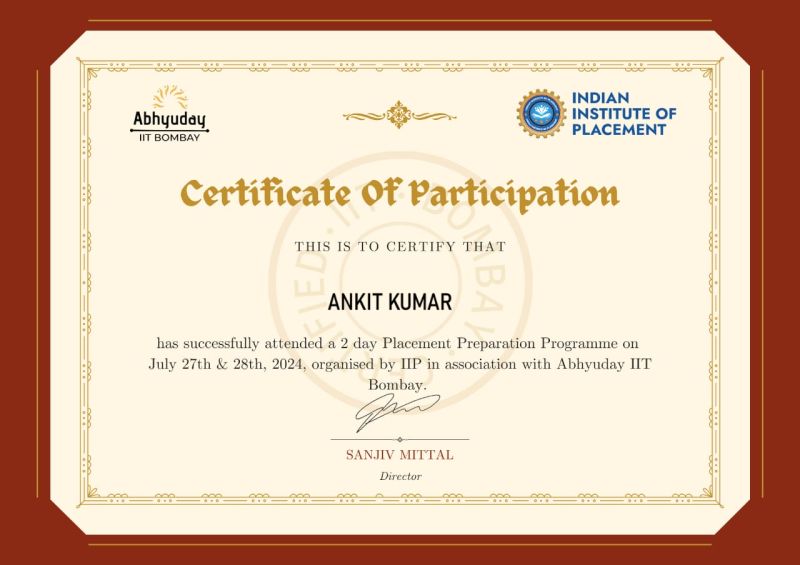 Ankit Kumar on LinkedIn: #iitbombay #webinar #mncplacement # ... Ankit Kumar on LinkedIn: #iitbombay #webinar #mncplacement # ...