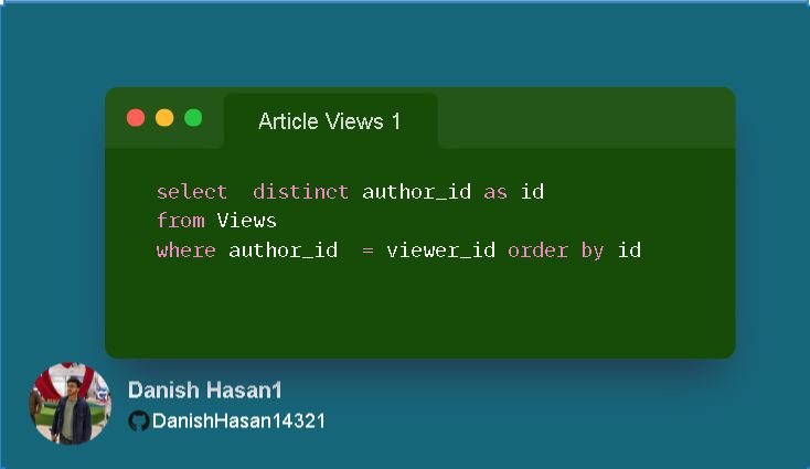 Danish Hasan on LinkedIn: #sql #query #leetcode #learnsql Danish Hasan on LinkedIn: #sql #query #leetcode #learnsql