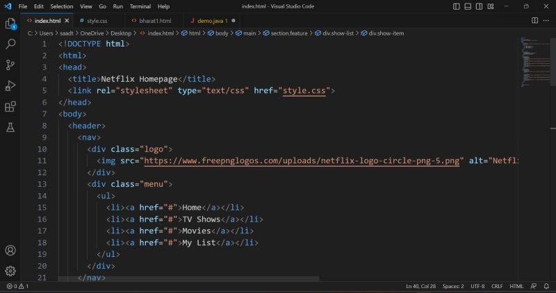 SYED SAAD AHMED on LinkedIn: #internship #bharatintern #webdevelopment ... SYED SAAD AHMED on LinkedIn: #internship #bharatintern #webdevelopment ...