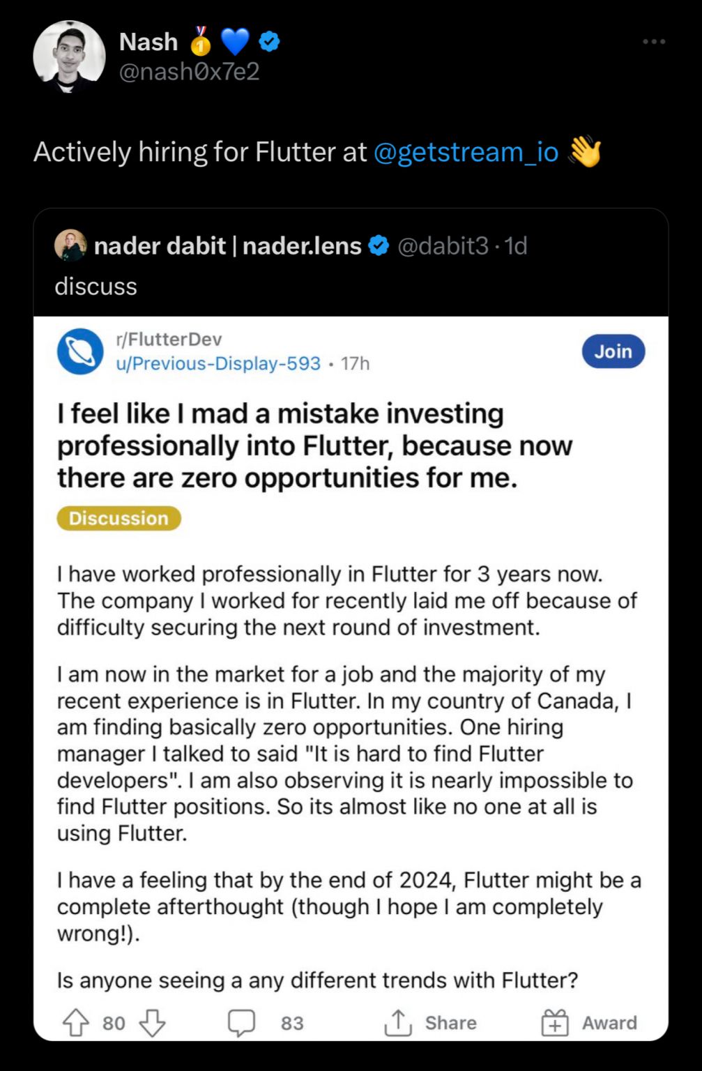 Neevash Ramdial on LinkedIn: #flutter #fluttercommunity #apis Neevash Ramdial on LinkedIn: #flutter #fluttercommunity #apis