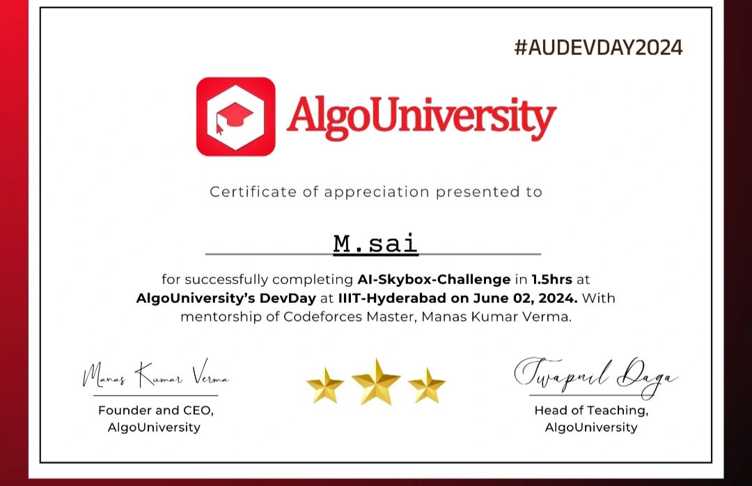 venkata sai meesala on LinkedIn: #audevday #devmeet #aichallenge # ... venkata sai meesala on LinkedIn: #audevday #devmeet #aichallenge # ...