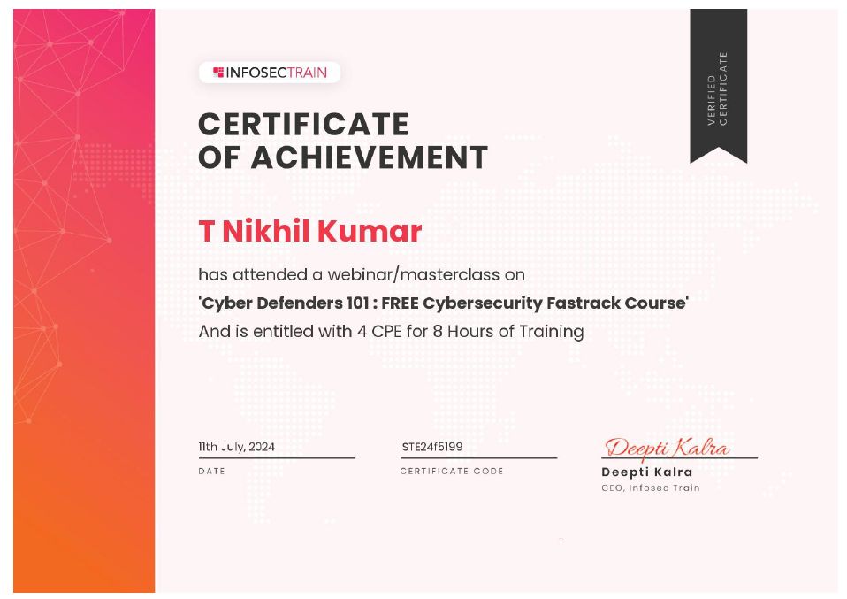 Nikhil Kumar on LinkedIn: #insights #infosectrain # ... Nikhil Kumar on LinkedIn: #insights #infosectrain # ...