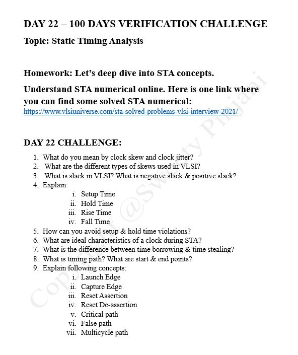 Sweety P. on LinkedIn: DAY 22 – 100 DAYS VERIFICATION CHALLENGE Topic ... Sweety P. on LinkedIn: DAY 22 – 100 DAYS VERIFICATION CHALLENGE Topic ...