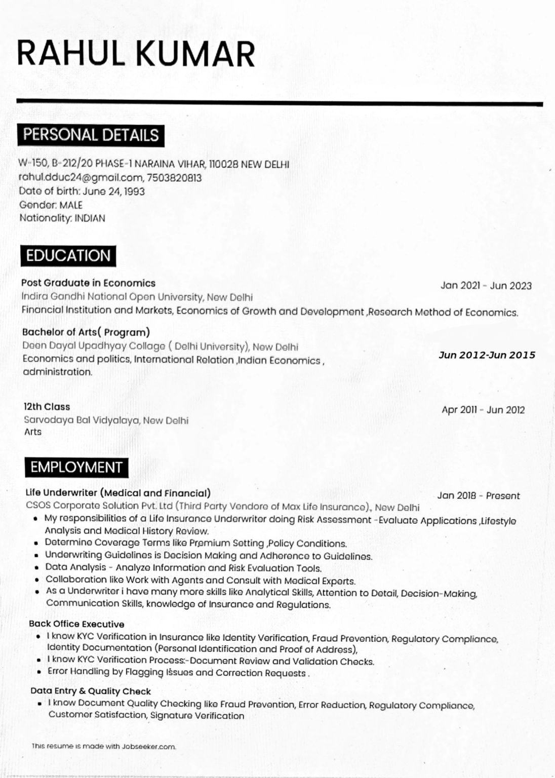 Rahul Kumar on LinkedIn: As per My profile have Any Job then please ... Rahul Kumar on LinkedIn: As per My profile have Any Job then please ...