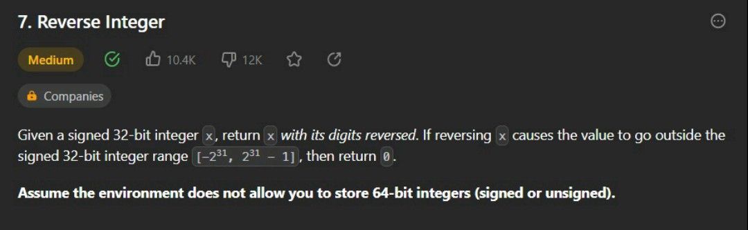 Harichselvam Chandrasekaran on LinkedIn: #reverseinteger #medium # ... Harichselvam Chandrasekaran on LinkedIn: #reverseinteger #medium # ...