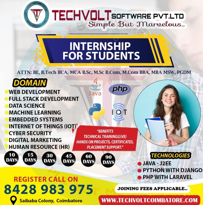 Techvolt Software Coimbatore on LinkedIn: #embedded_internship # ... Techvolt Software Coimbatore on LinkedIn: #embedded_internship # ...