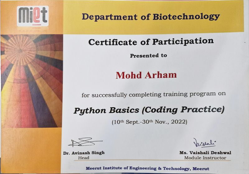 Mohd Arham on LinkedIn: #python #learning #coding #practice Mohd Arham on LinkedIn: #python #learning #coding #practice